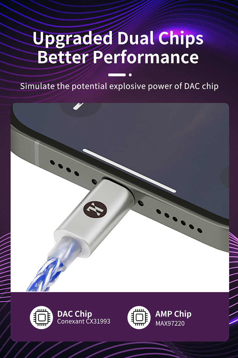 Jcally JM6PROL อะแดปเตอร์ถอดรหัสหูฟัง Lightning DAC CX3193 สําหรับ Apple | Shopee Thailand