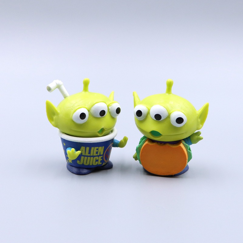 โมเดลฟิกเกอร์ PVC รูปการ์ตูนดิสนีย์ Toy Story Aliens Hamburger Fries ...