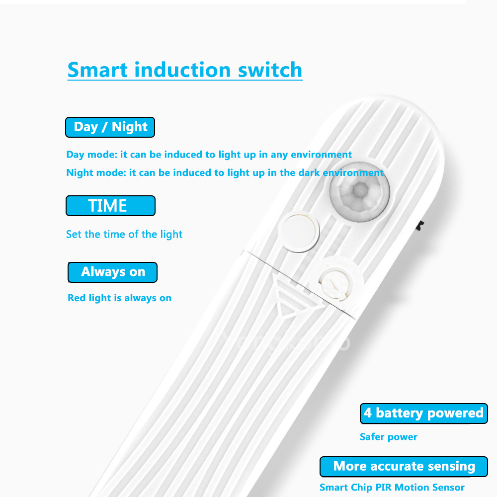 2835 SMD PIR Motion Sensor LED ตู ้ 1 M 2 M 3 M DC 5V แบตเตอรี ่ Strip ...