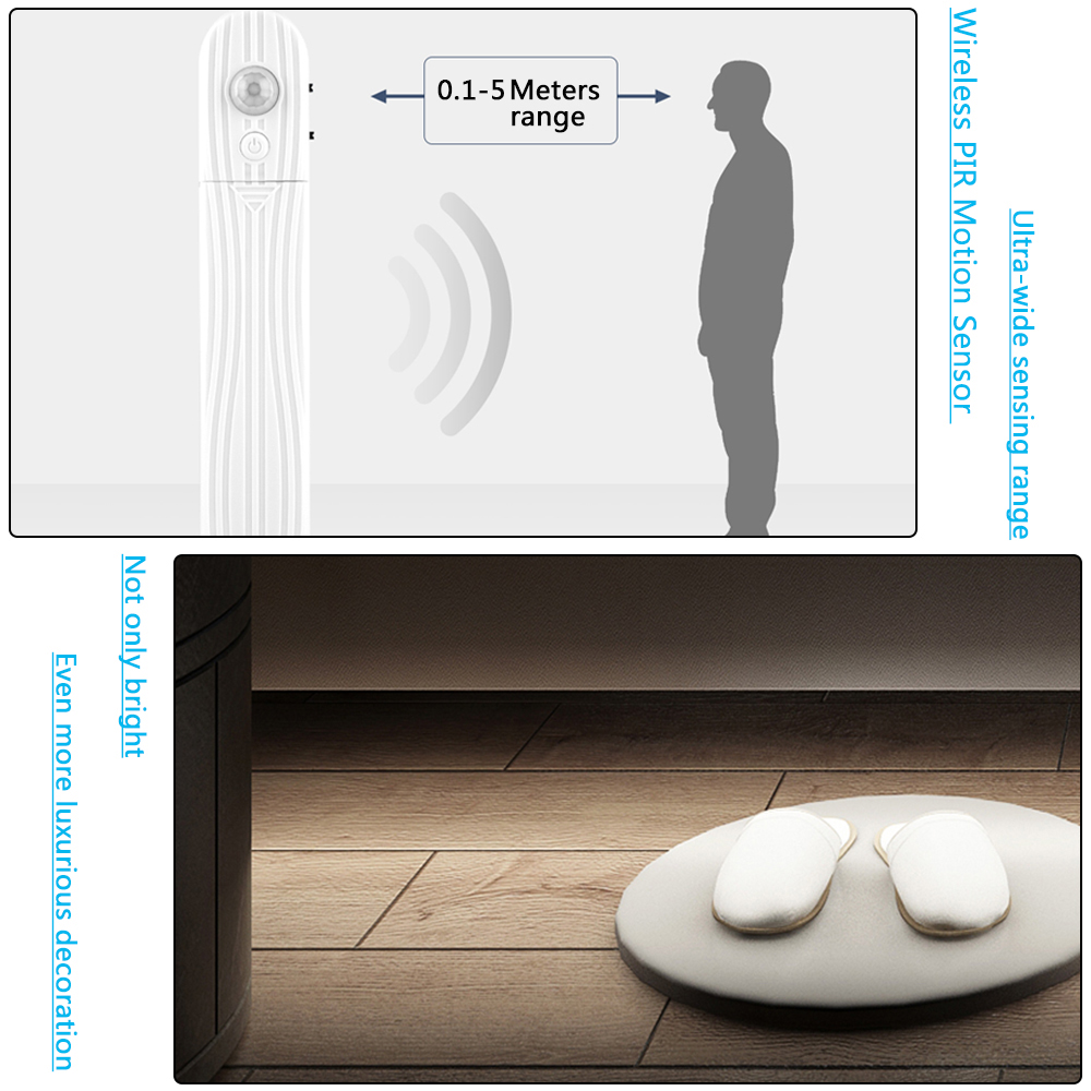 2835 SMD PIR Motion Sensor LED ตู ้ 1 M 2 M 3 M DC 5V แบตเตอรี ่ Strip ...