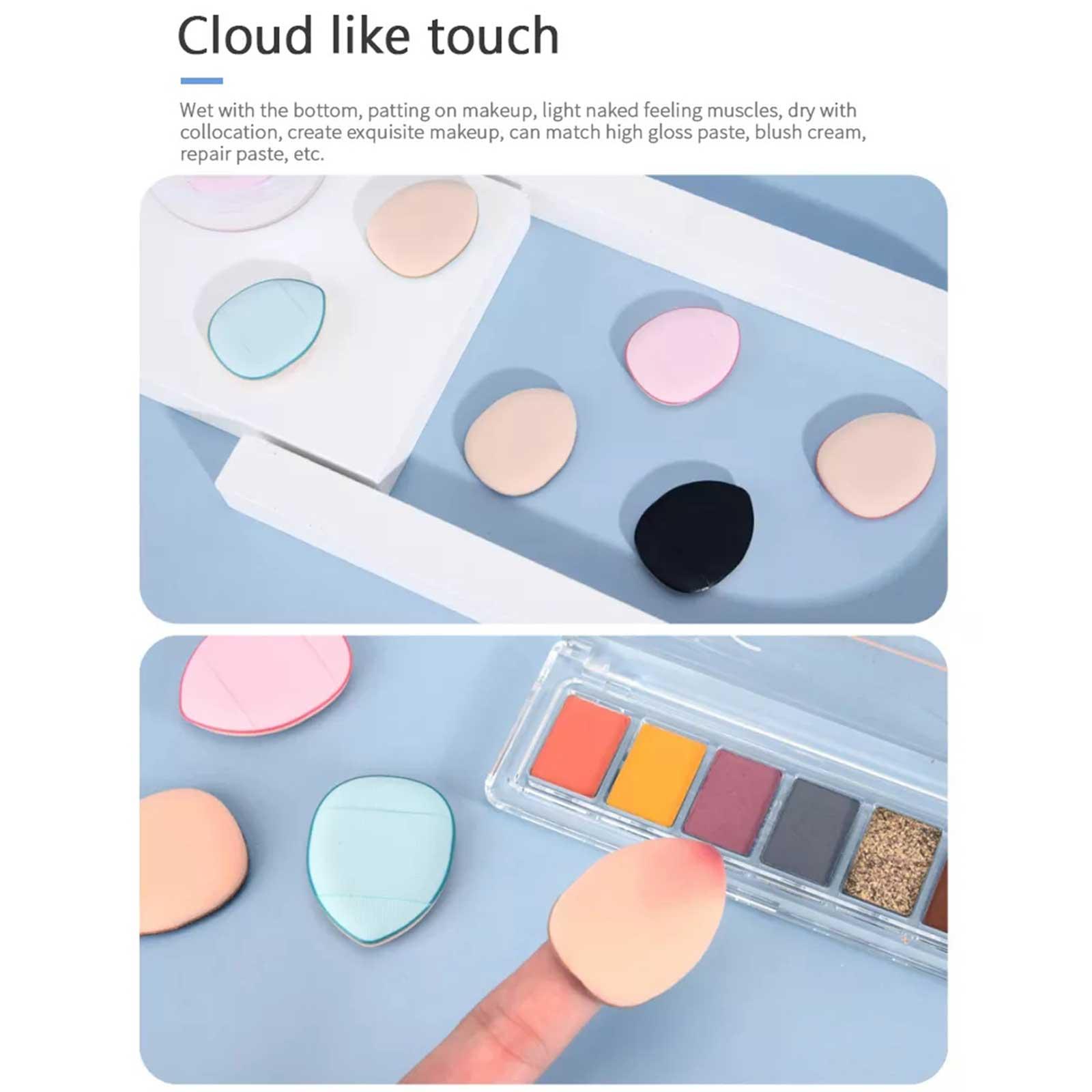 Mini Soft Finger Puff พัฟแต่งหน้า ขนาดเล็ก คอนซีลเลอร์ รองพื้น ที่ปัด ...
