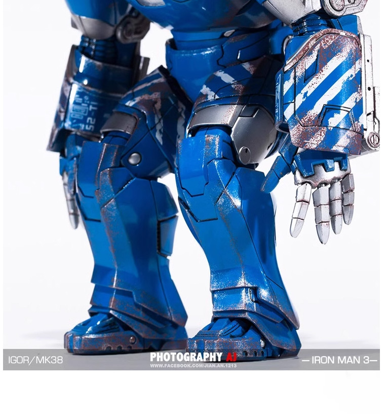Comicave MK38 โมเดลฟิกเกอร์ Iron Man MK38 Iguo อัลลอย เรืองแสง ขยับได้ ...