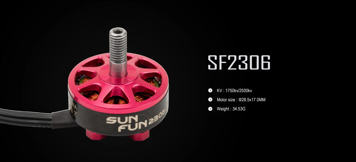 อะไหล่มอเตอร์ไร้แปรงถ่าน SUN FUN 2306 1750 2500KV CW Thread 4-6S ...