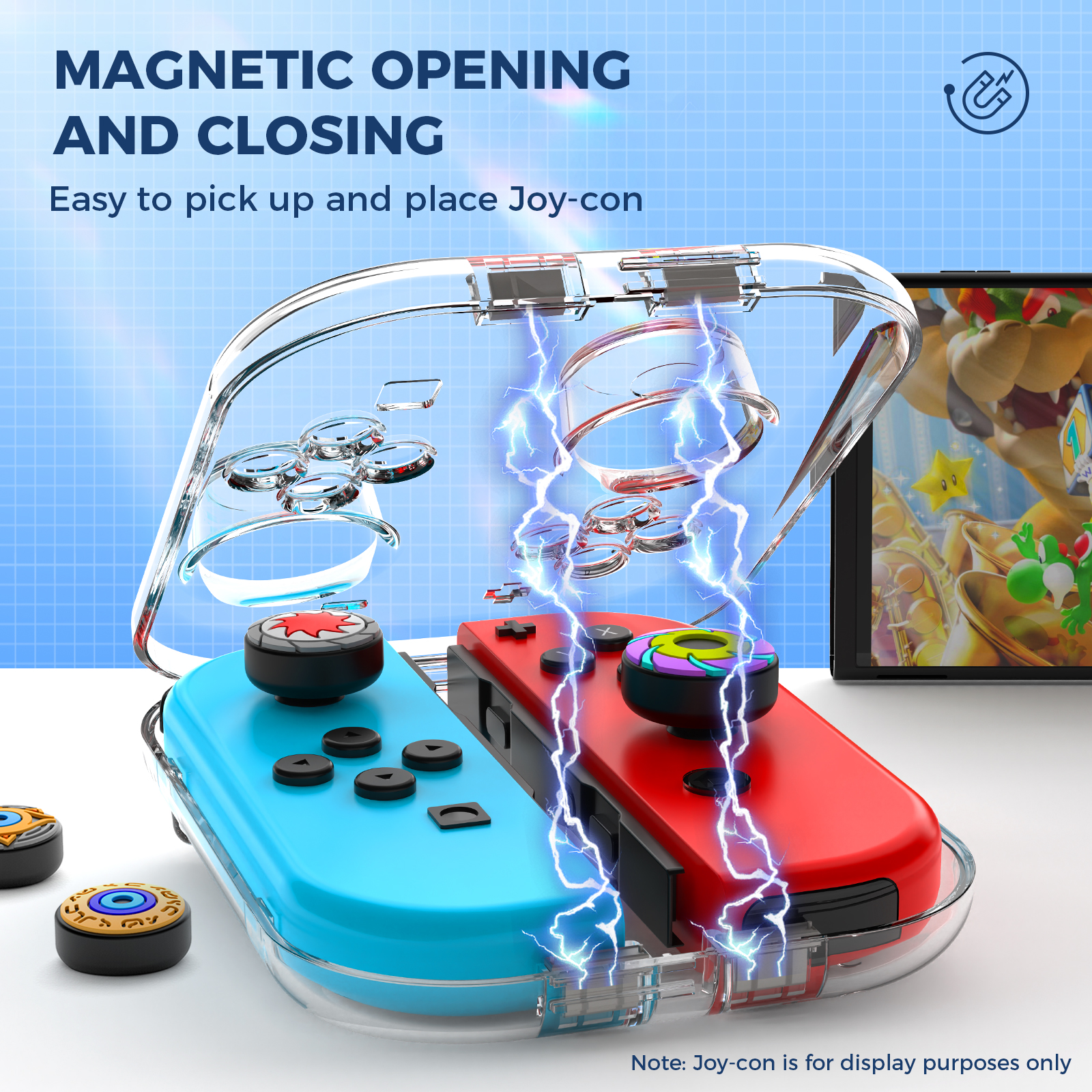 Iine กล่องเคส PC ใส ขนาดเล็ก สําหรับ Nintendo switch joycon | Shopee Thailand