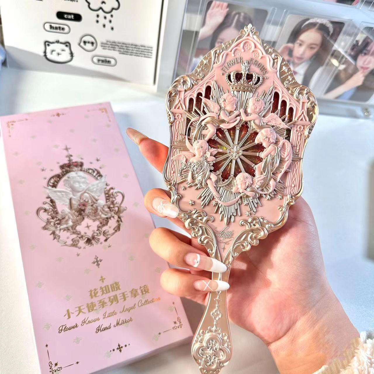 FLOWER KNOWS Makeup mirror กระจกแต่งหน้า แบบมือถือ รูปดอกไม้ ยูนิคอร์น ...