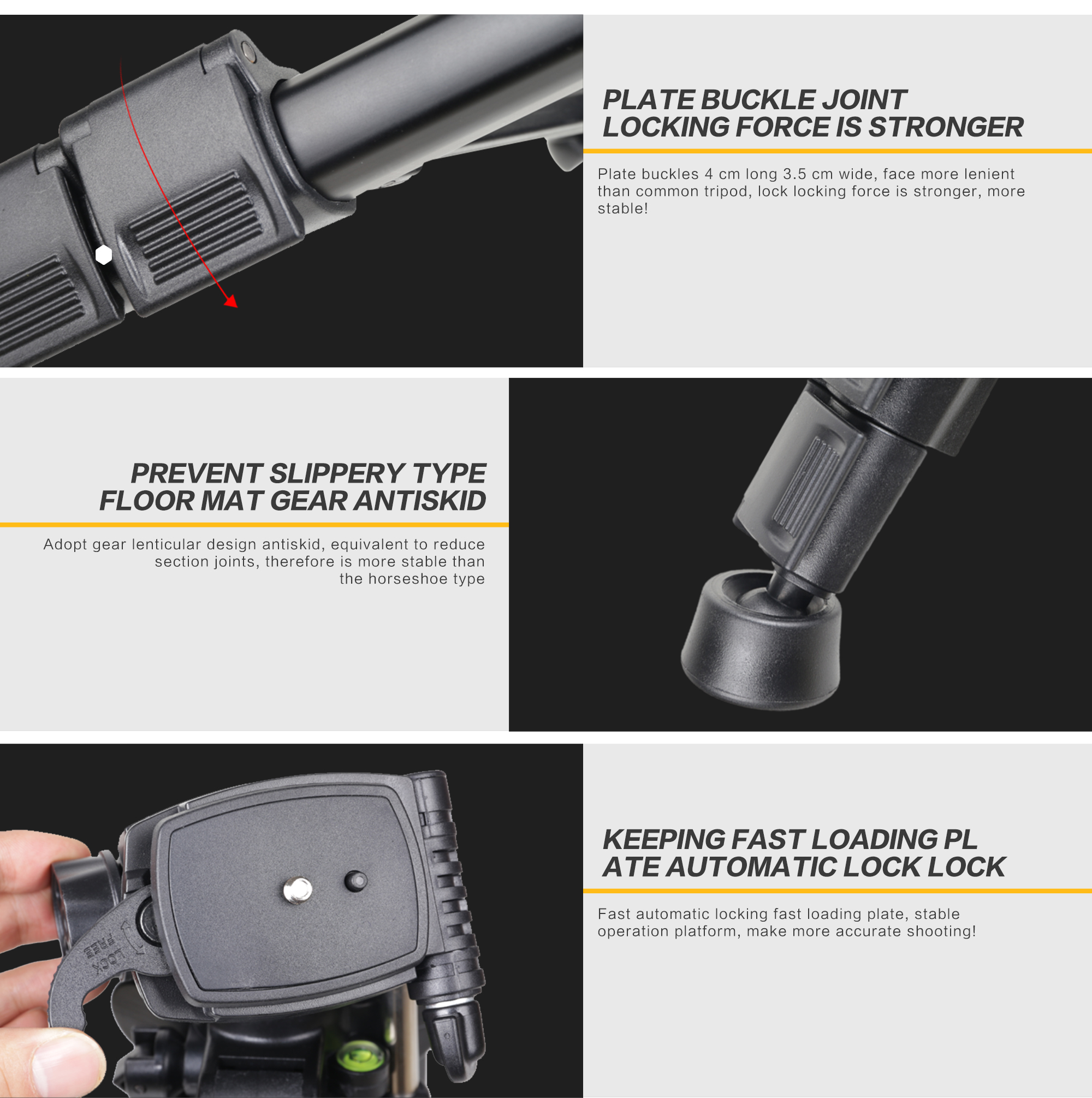 Zomei Q188 Camera tripod ขาตั้งกล้องอลูมิเนียมอัลลอยด์พร้อม PTZ 3 ทิศ ...
