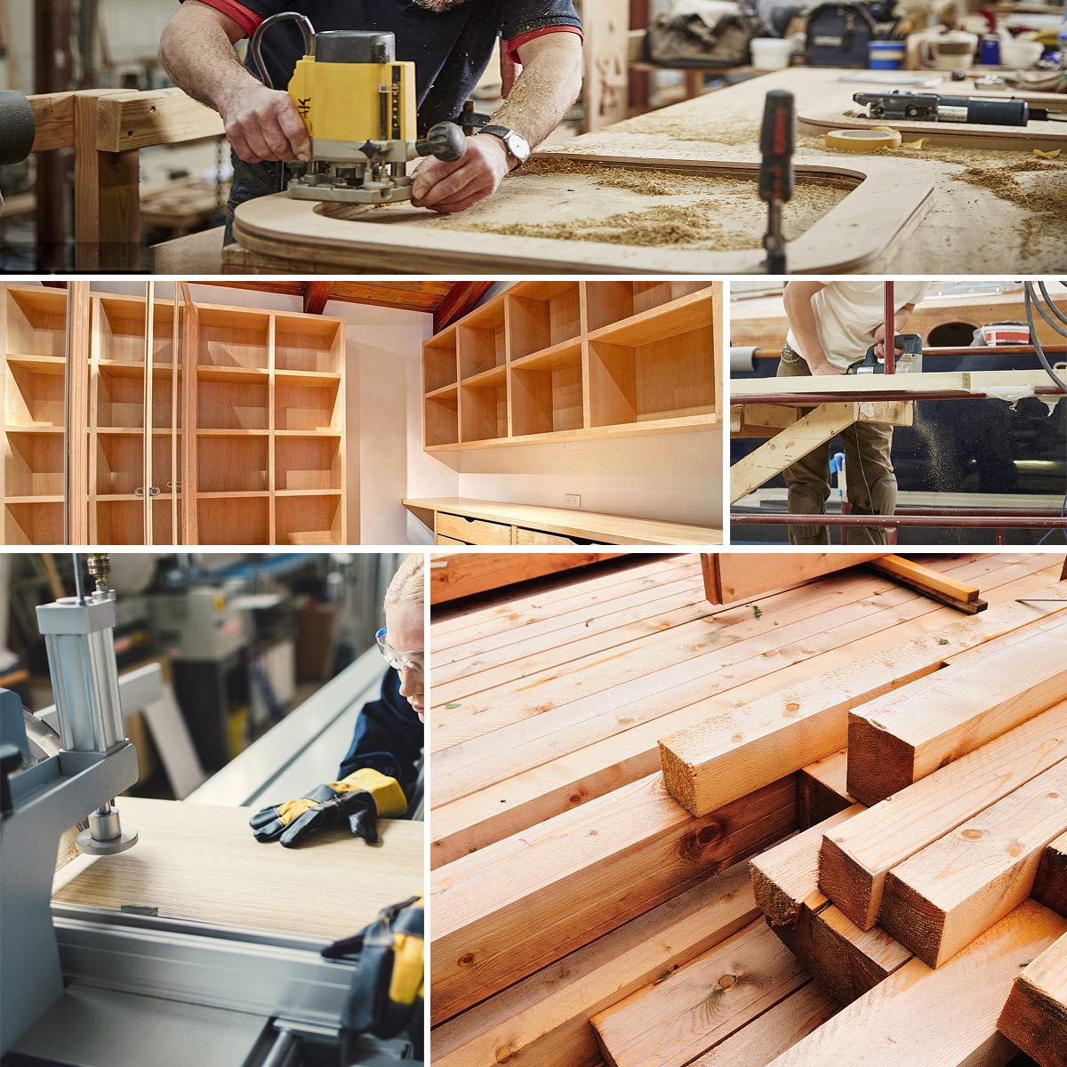 Tideway Bottom Cleaning Router Bits For Wood 1/2 1/4 Inch Shank ...