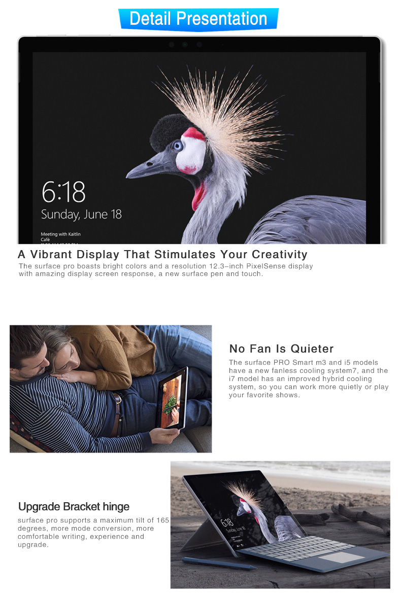 Microsoft Surface Pro4 Pro3 Pro5 Pro6 Pro7 แล็ปท็อป 2 in 1 4G/8G/16GRAM 128G/256GB/512G SSD ...