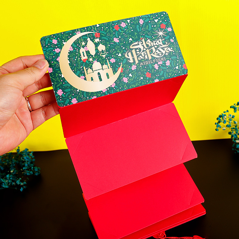 10 ใบ Hari Raya มุสลิมพับ Angpao พร้อมพู่ Eid Mubarak Ramadan Angpao ปี ...