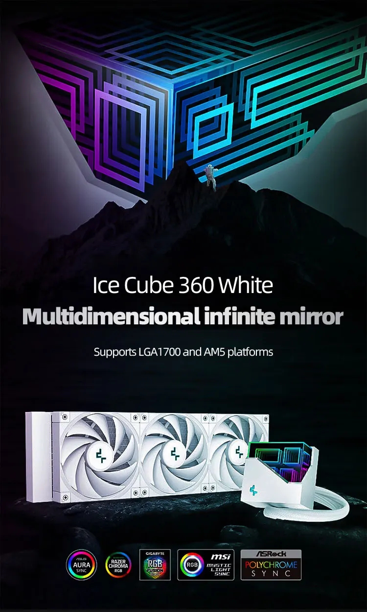 Deepcool LT720 พัดลมระบายความร้อน CPU 360 มม. ARGB 120 มม. สําหรับ LGA1700 2011 115x AM4 AM5 ...