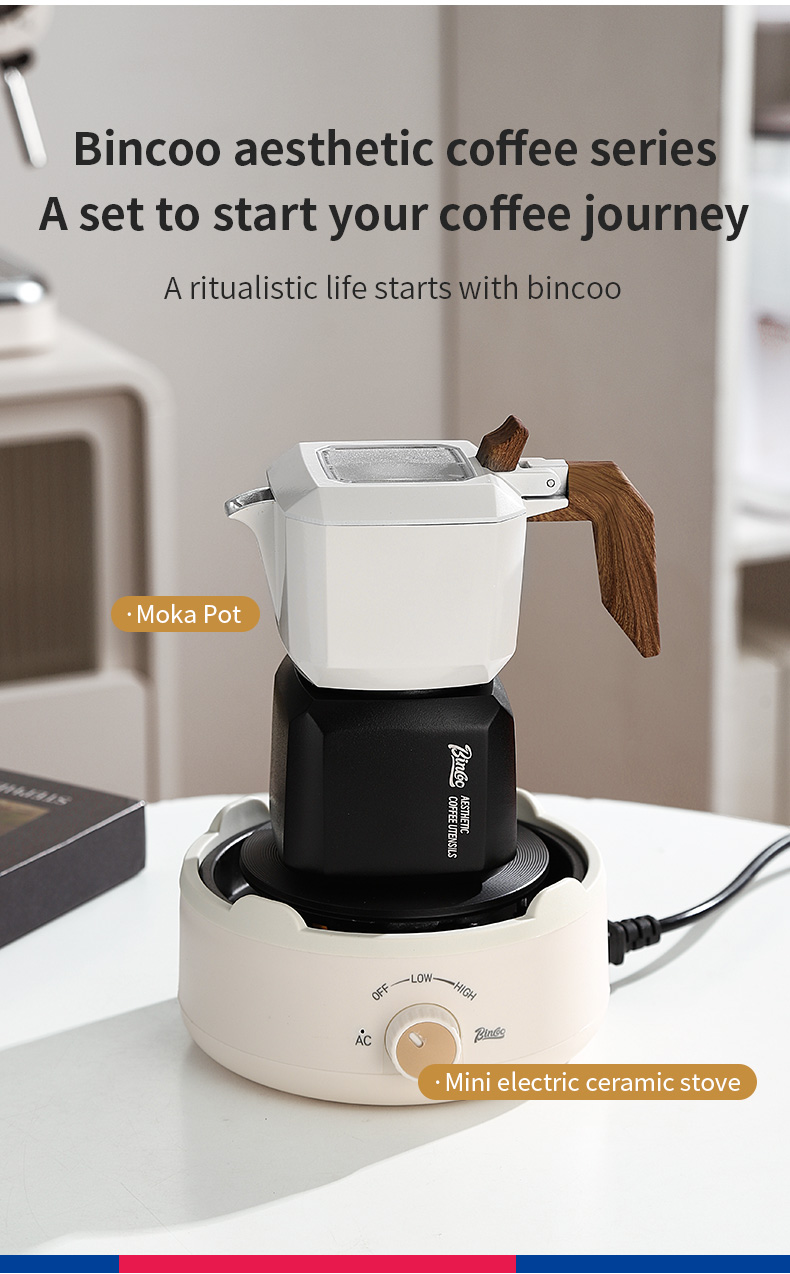 Bincoo กาแฟหม้อมอคค่า Potal เซรามิคเตาความร้อนต้มชาเตาทั่วไปหม้อมอคค่าฐานความร้อน 220V | Shopee ...