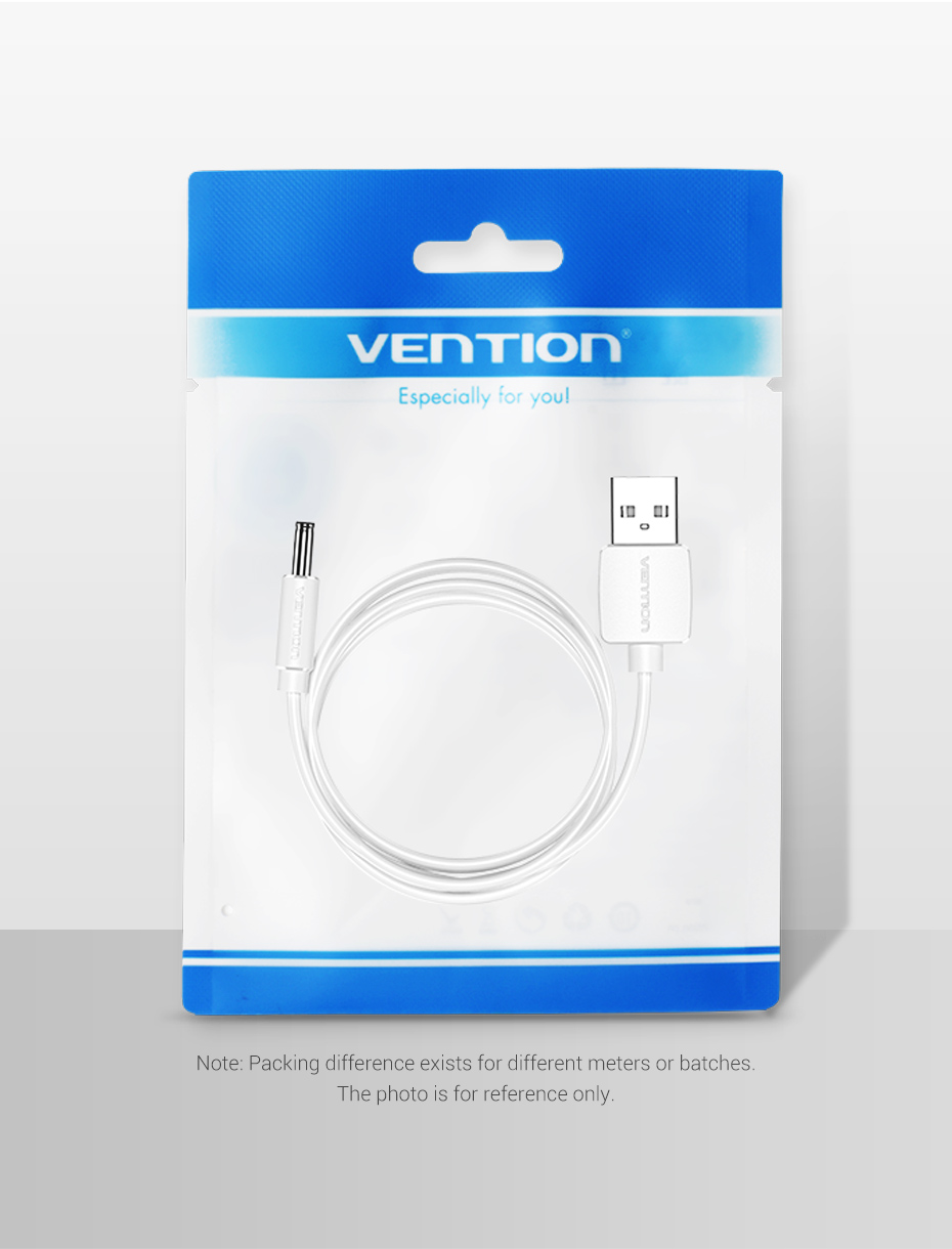 Vention Adapter Cable USB to DC 3.5mm 5V/1A 2A Charging Cable for USB ...