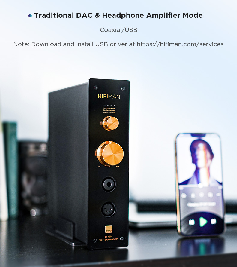 Hifiman EF499 หูฟัง DAC& เครื่องขยายเสียง พร้อมรองรับสตรีมมิ่งมีเดีย ...