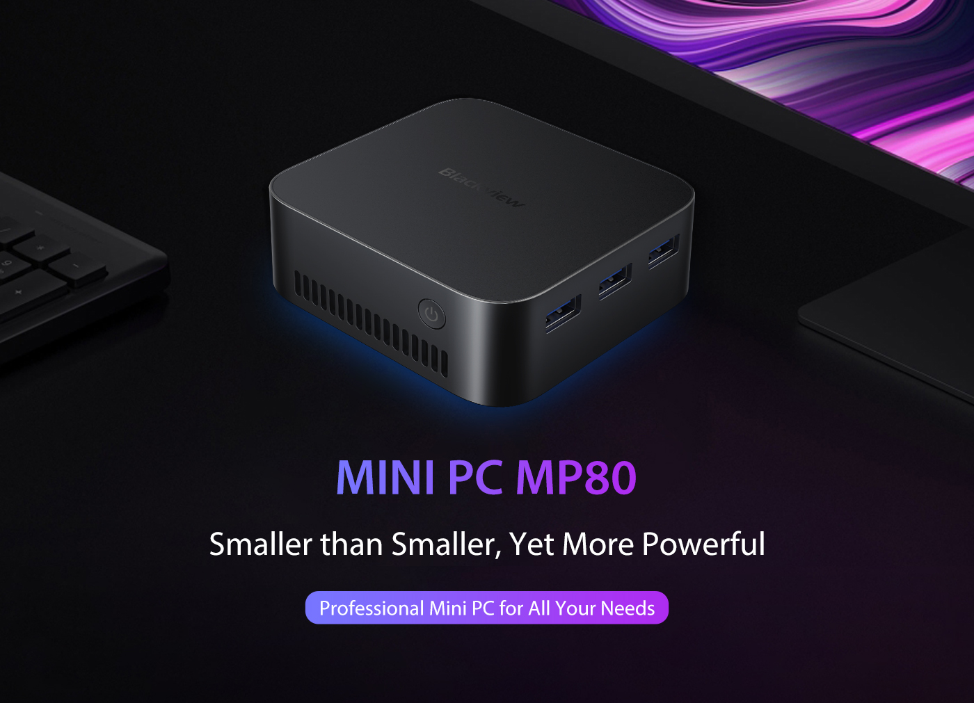 Blackview MP80 Mini PC 12th Gen Intel Alder Lake N97 DDR5 16GB 512GB ...