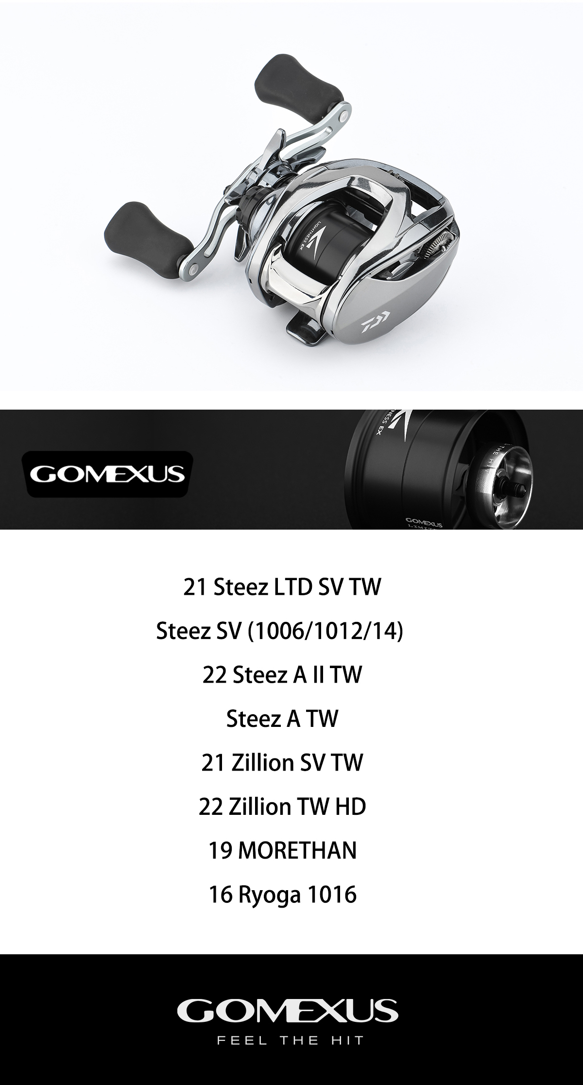 Gomexus ม้วนสายรอกตกปลา แบบเปลี่ยน อุปกรณ์เสริม สําหรับ Daiwa Steez Zillion Morethan Ryoga ...