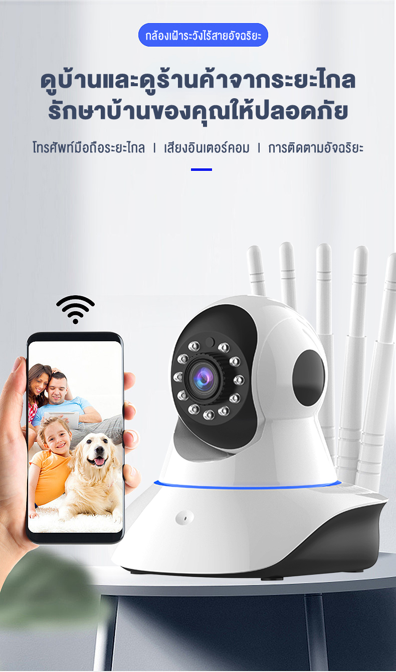 AOQU 4G กล้องวงจรปิด กล้องวงจรปิดไร้สาย WiFI Full HD 5MP กล้องวงจร IP ...