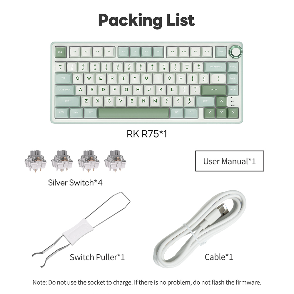 Rk ROYAL KLUDGE RK R75 ปะเก็นคีย์บอร์ด 80% ขนาด RGB | Shopee Thailand