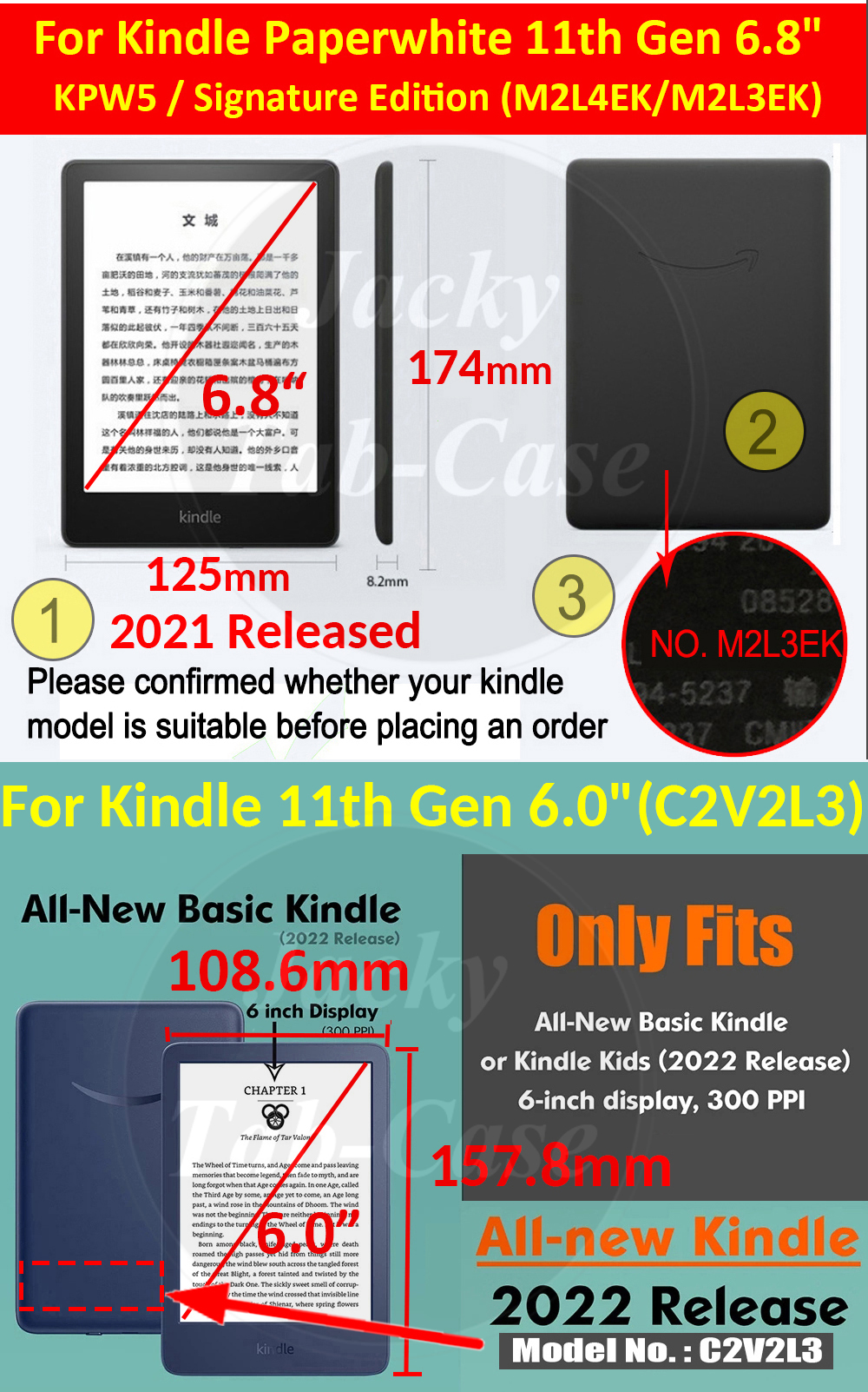 สําหรับ Kindle 11th Generation 2024 2021 Paperwhite 5 11th Gen ...