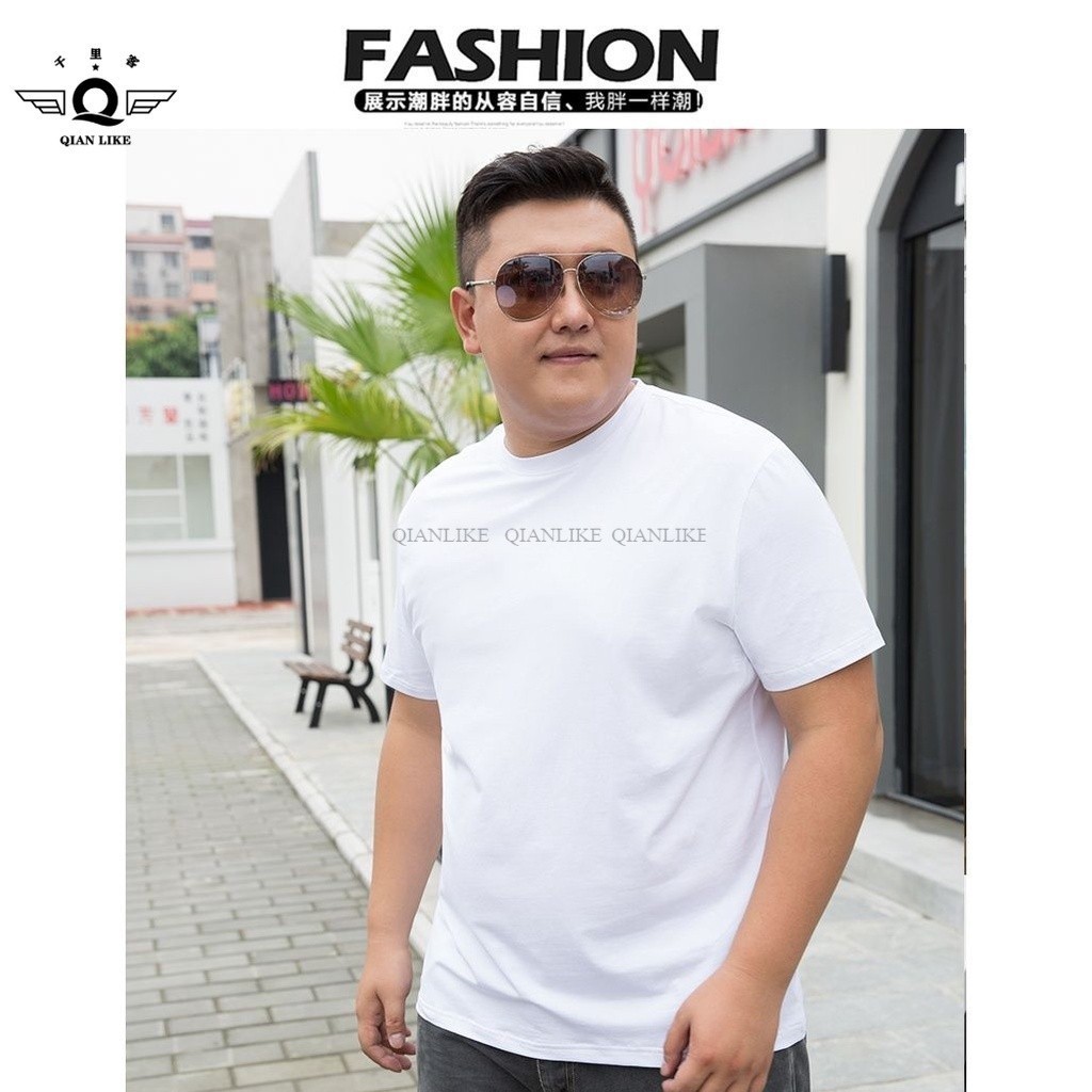 พร้อมส่ง【2xl 5XL 8XL】เสื้อยืดคอกลม แขนครึ่ง พลัสไซซ์ สีพื้น สําหรับผู้ชาย สีทึบ ระบายอากาศได้ ...
