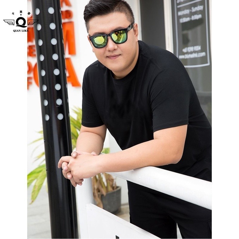 พร้อมส่ง【2xl 5XL 8XL】เสื้อยืดคอกลม แขนครึ่ง พลัสไซซ์ สีพื้น สําหรับผู้ชาย สีทึบ ระบายอากาศได้ ...