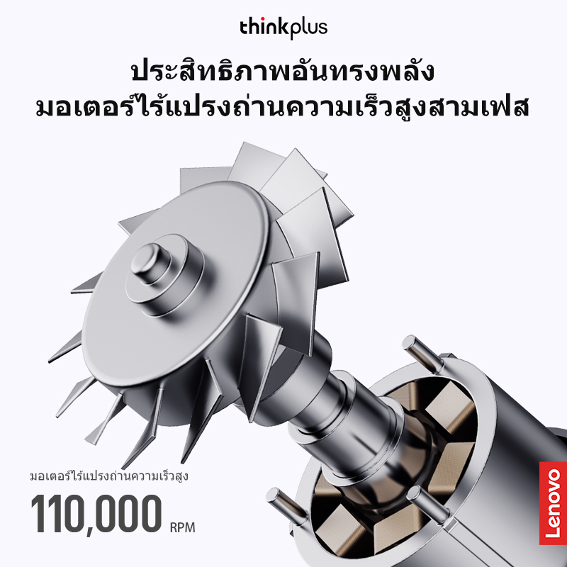 Lenovo thinkplus HB100 เครื่องเป่าผม ความเร็วสูง 1600W ประจุลบ 200 ล้าน ...