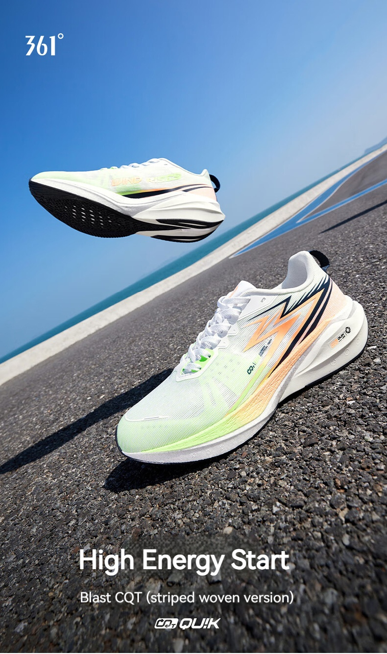 361Degrees Wind Rises รองเท้าวิ่ง Cqt น้ําหนักเบา หมุนได้ 361 องศา ...