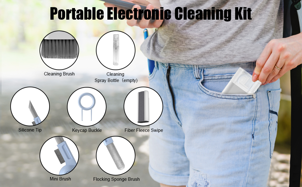 7 in 1 Electronic Cleaner Kit, Keyboard Cleaner Kit with Brush, 3 in 1 ...
