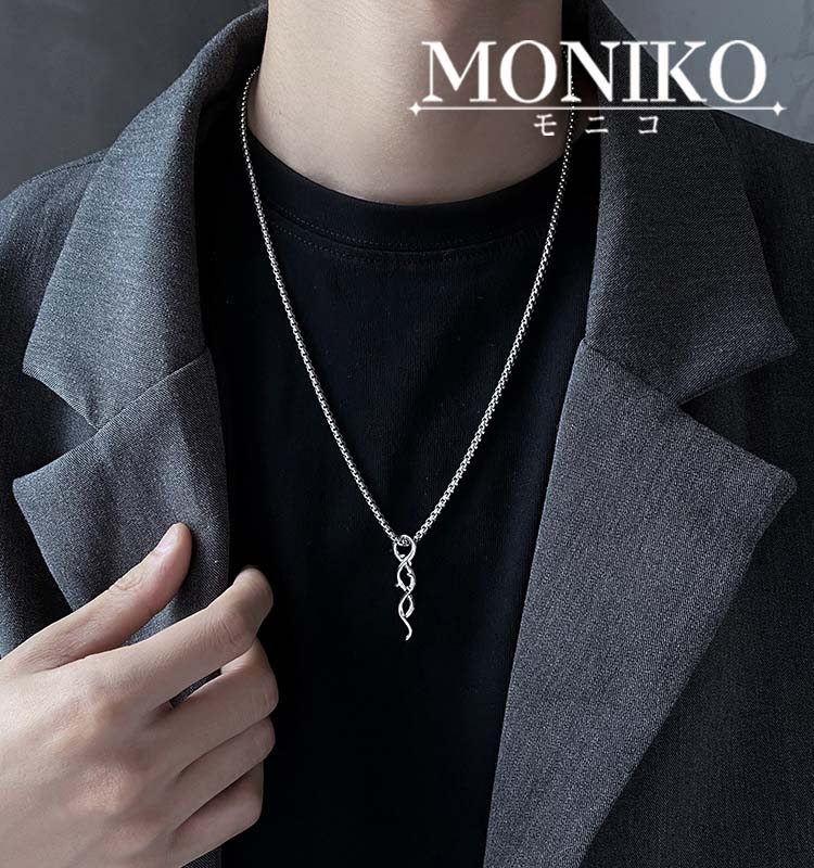 MONIKO สร้อยคอจี้หนาม เงินสเตอร์ลิง 925 การออกแบบสไตล์ฮิปฮอป ไม่จำกัด ...