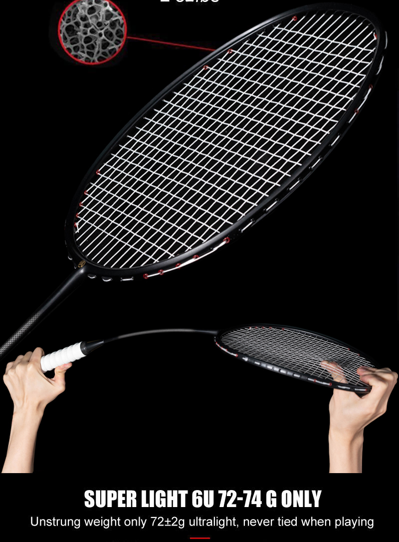 ALP XHP 6U 72g Ultralight G5 100% คาร์บอนไฟเบอร์ไม้แบดมินตันพร้อมกล่อง ...