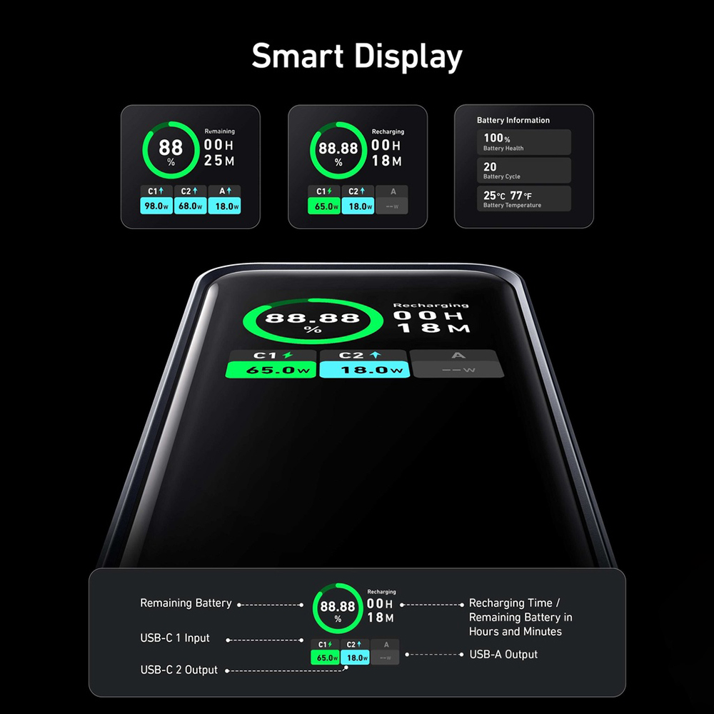 Anker Prime 20000mAh Power Bank 200W with 100W Charging Base แบตสำรอง ...