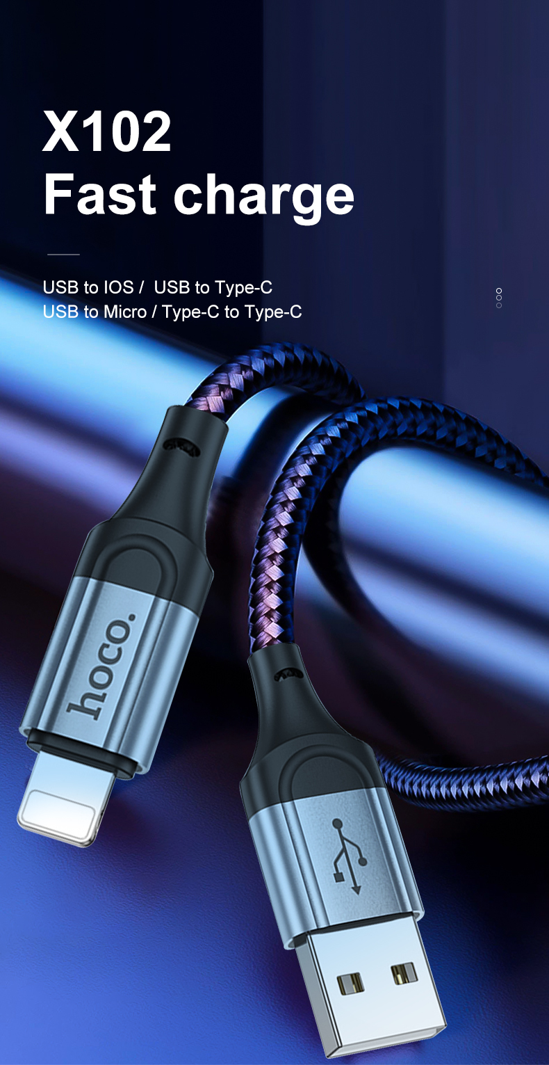 hoco.X102 สายชาร์จเร็ว +C106 10.5W หัวชาร์จ รองรับการชาร์จอย่างรวดเร็ว ...