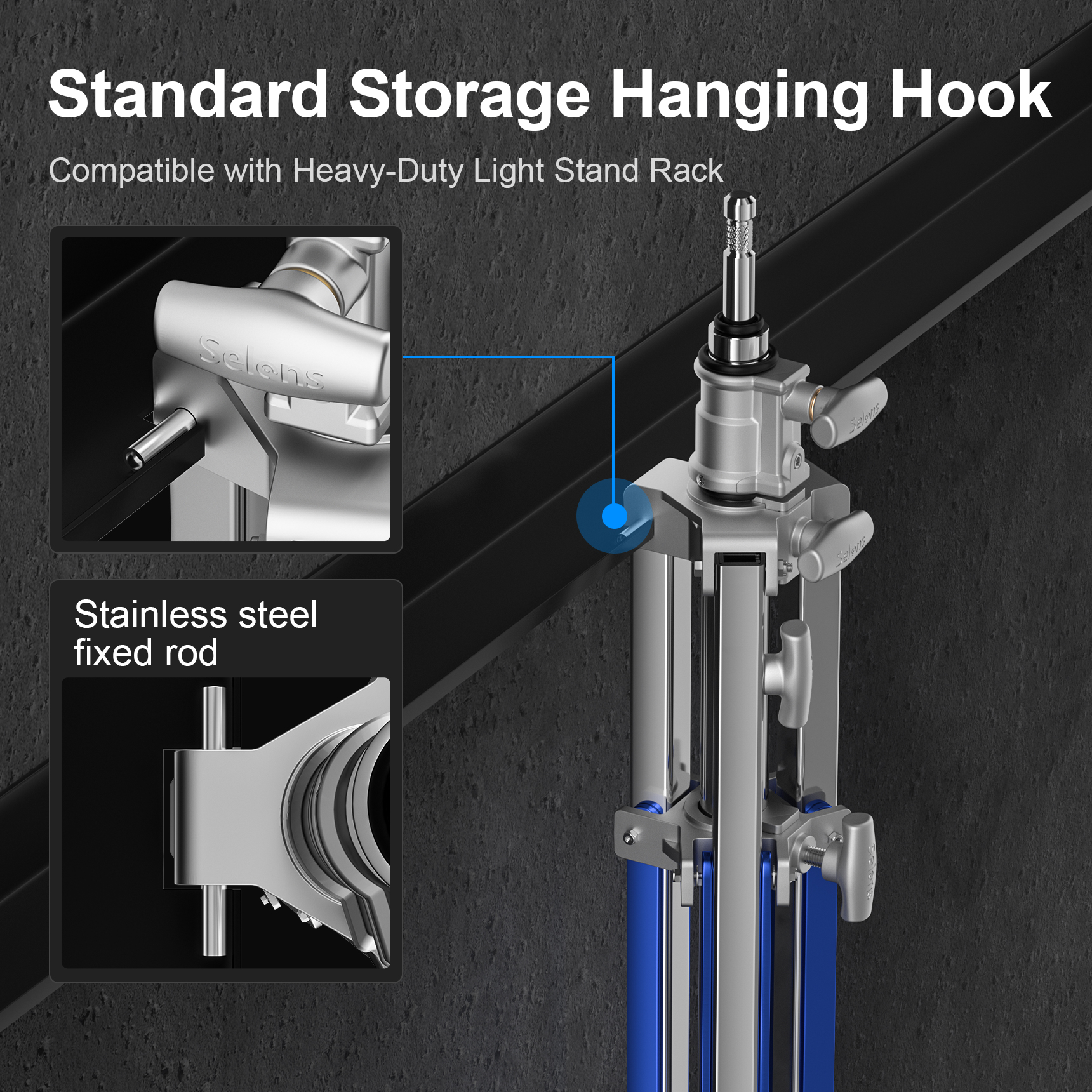 Selens Lowboy Light Stand ขาตั้งกล้องโลหะ สําหรับถ่ายภาพสตูดิโอ | Shopee Thailand