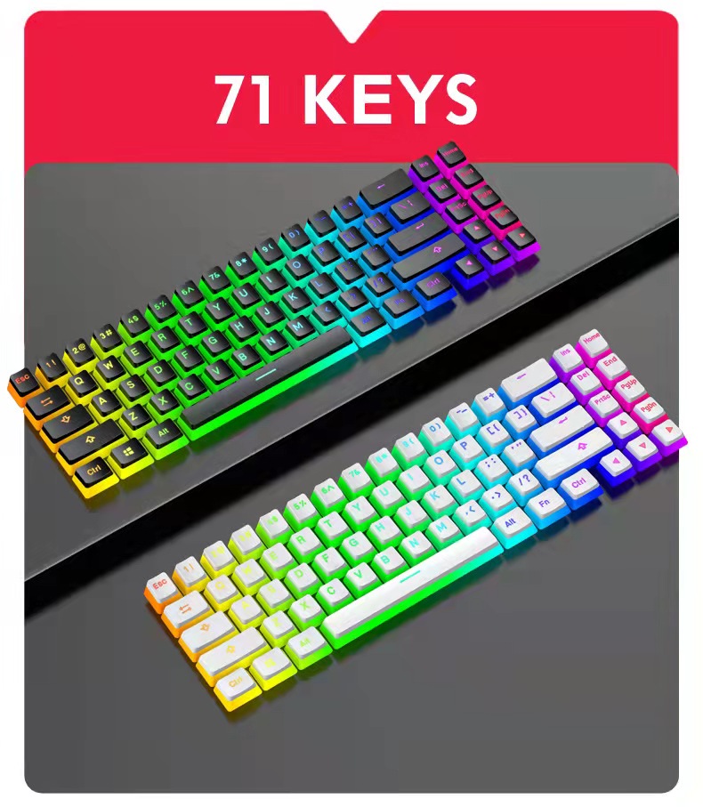 Pudding Keycaps 130Keys ปุ่มคีย์บอร์ด Transparent Backlit PBT Material ...