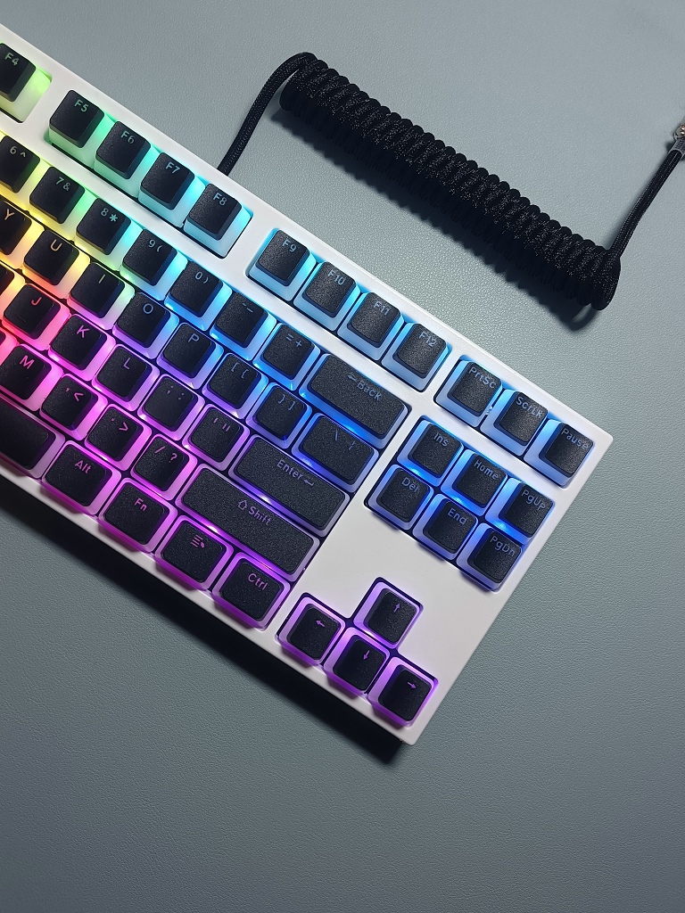 Pudding Keycaps 130Keys ปุ่มคีย์บอร์ด Transparent Backlit PBT Material ...