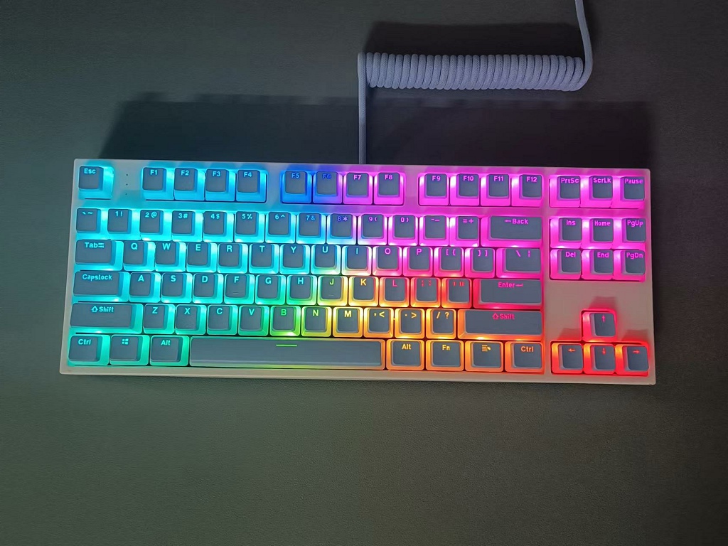 Pudding Keycaps 130Keys ปุ่มคีย์บอร์ด Transparent Backlit PBT Material ...
