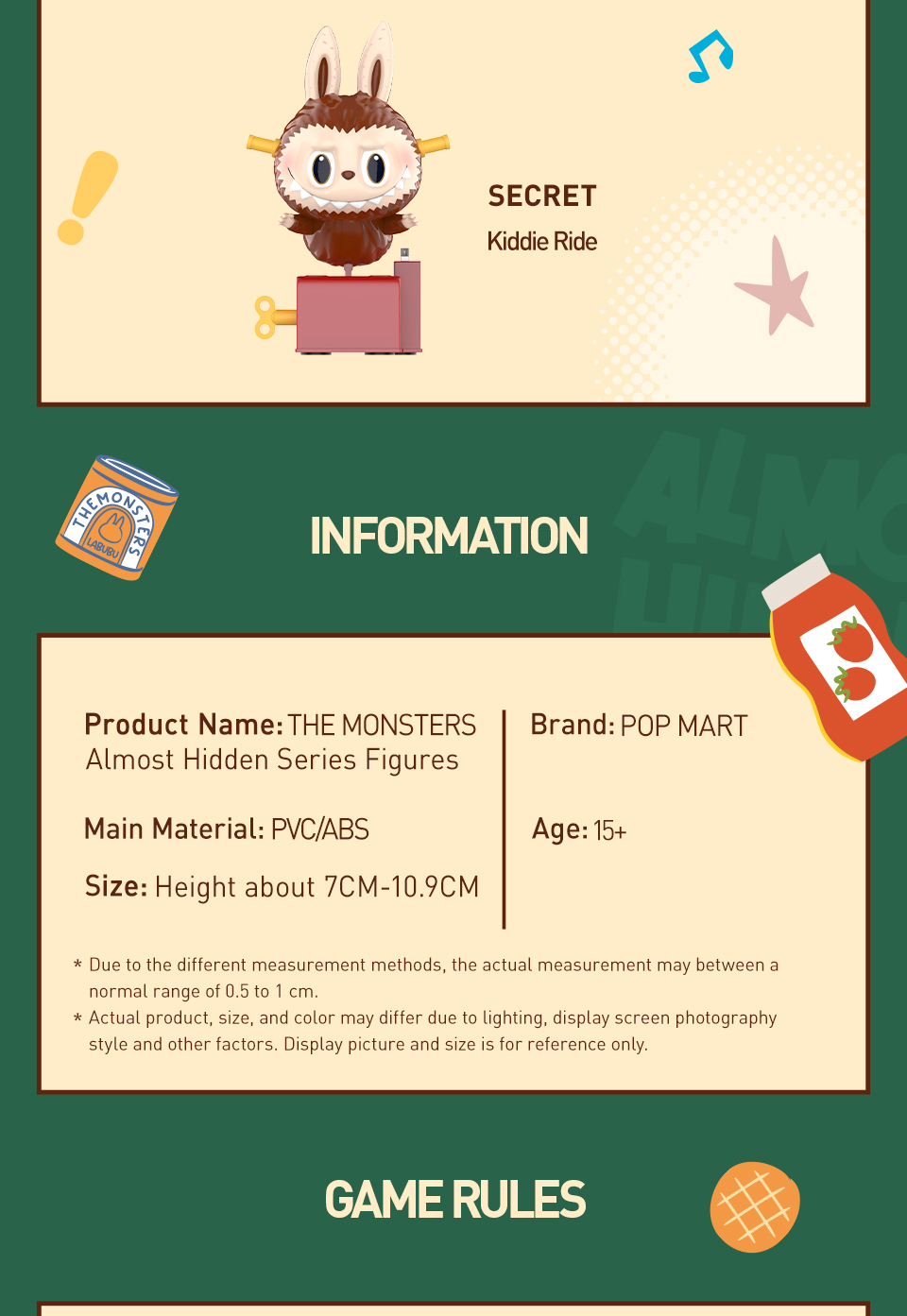 POP MART THE MONSTERS Almost Hidden Series Figures (Whole Set) | Shopee ...