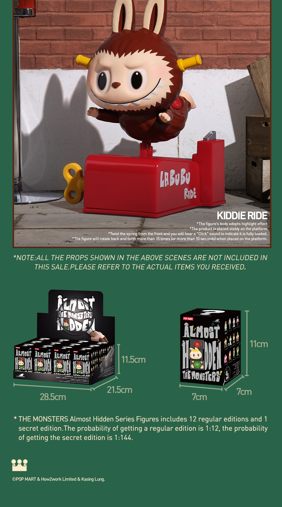 POP MART THE MONSTERS Almost Hidden Series Figures Blind Box Action ...