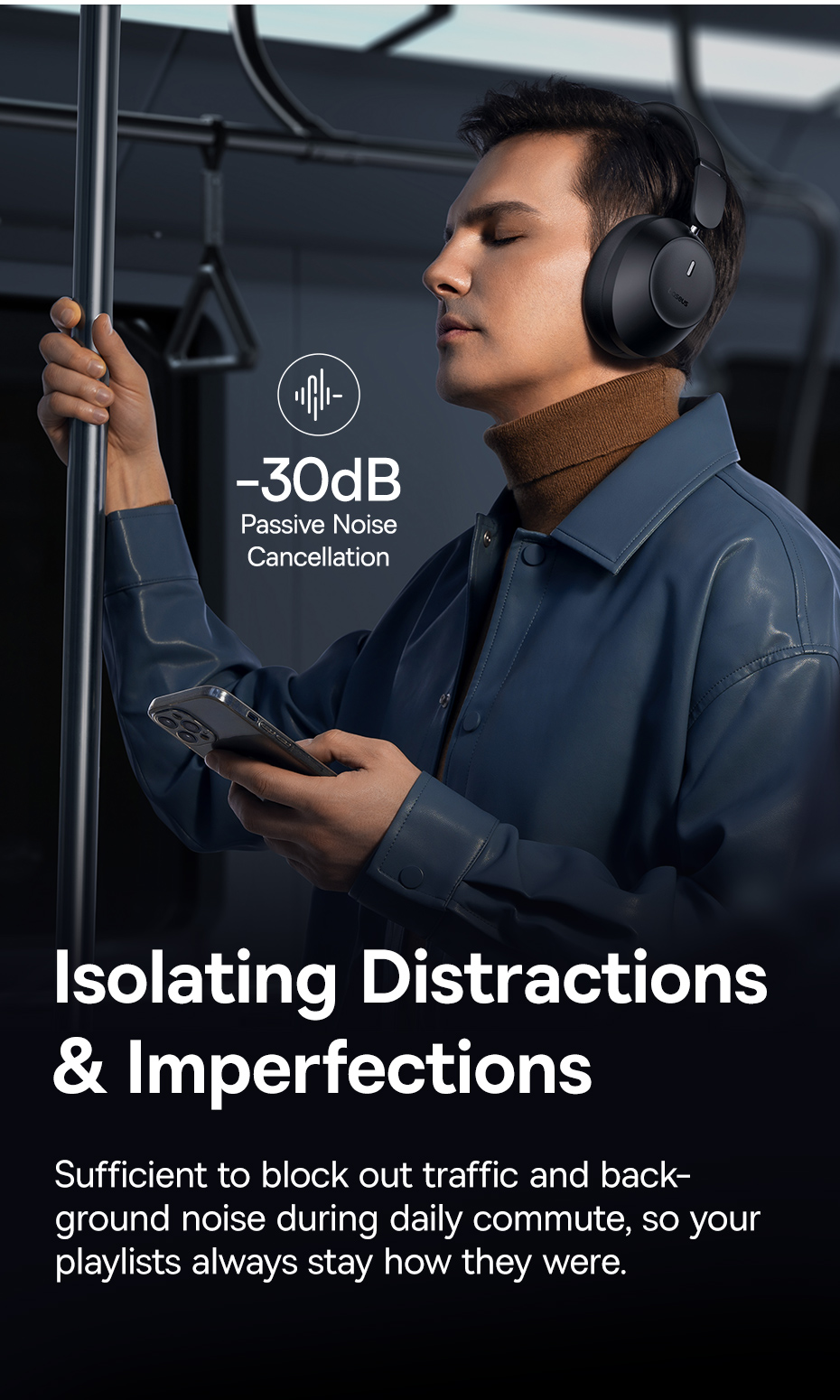 Baseus Bass 30 Max หูฟังบลูทูธไร้สาย -30dB ตัดเสียงรบกวน 2 ไมค์ เบสทรง ...