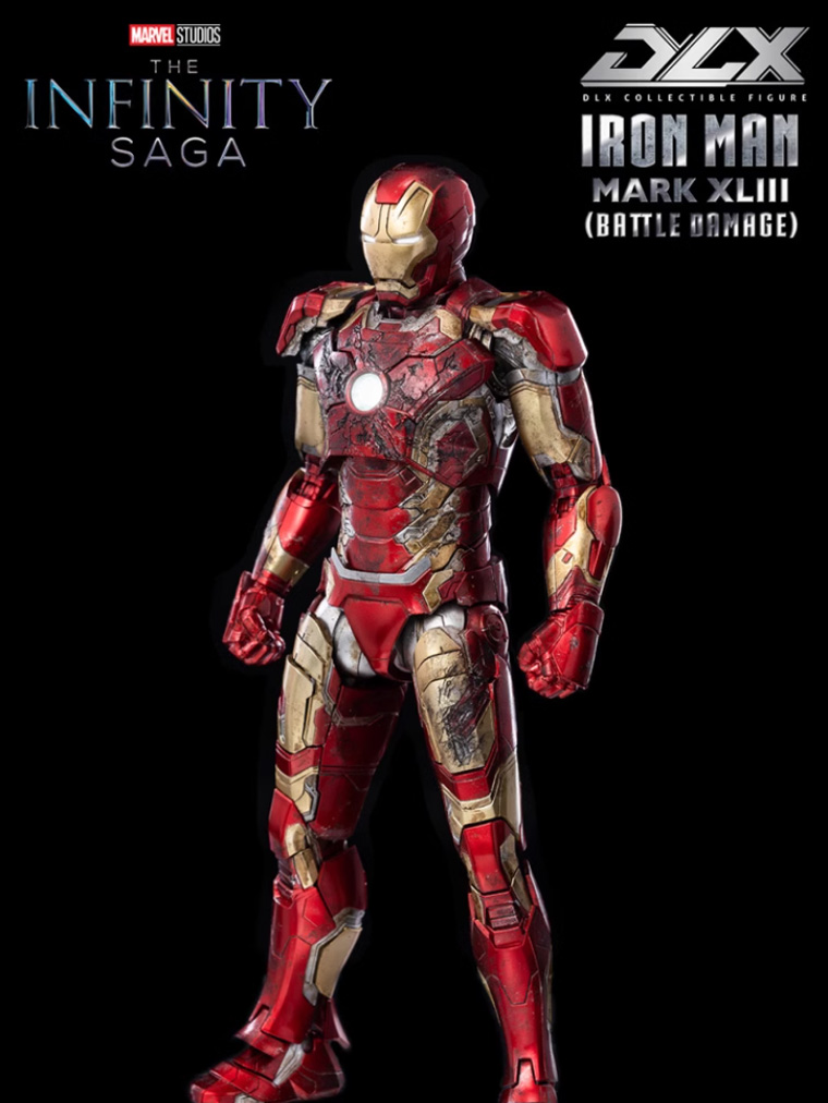 โมเดลฟิกเกอร์ Strawzero MK43 DLX MARK43 Battle Damaged Version Iron Man ...