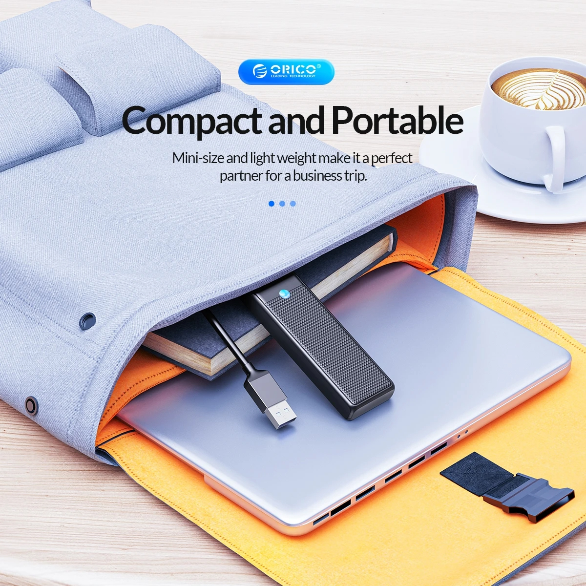 Orico USB HUB 3.0 4-Port Splitter USB HUB อะแดปเตอร์ขยาย Dock Ultra ...