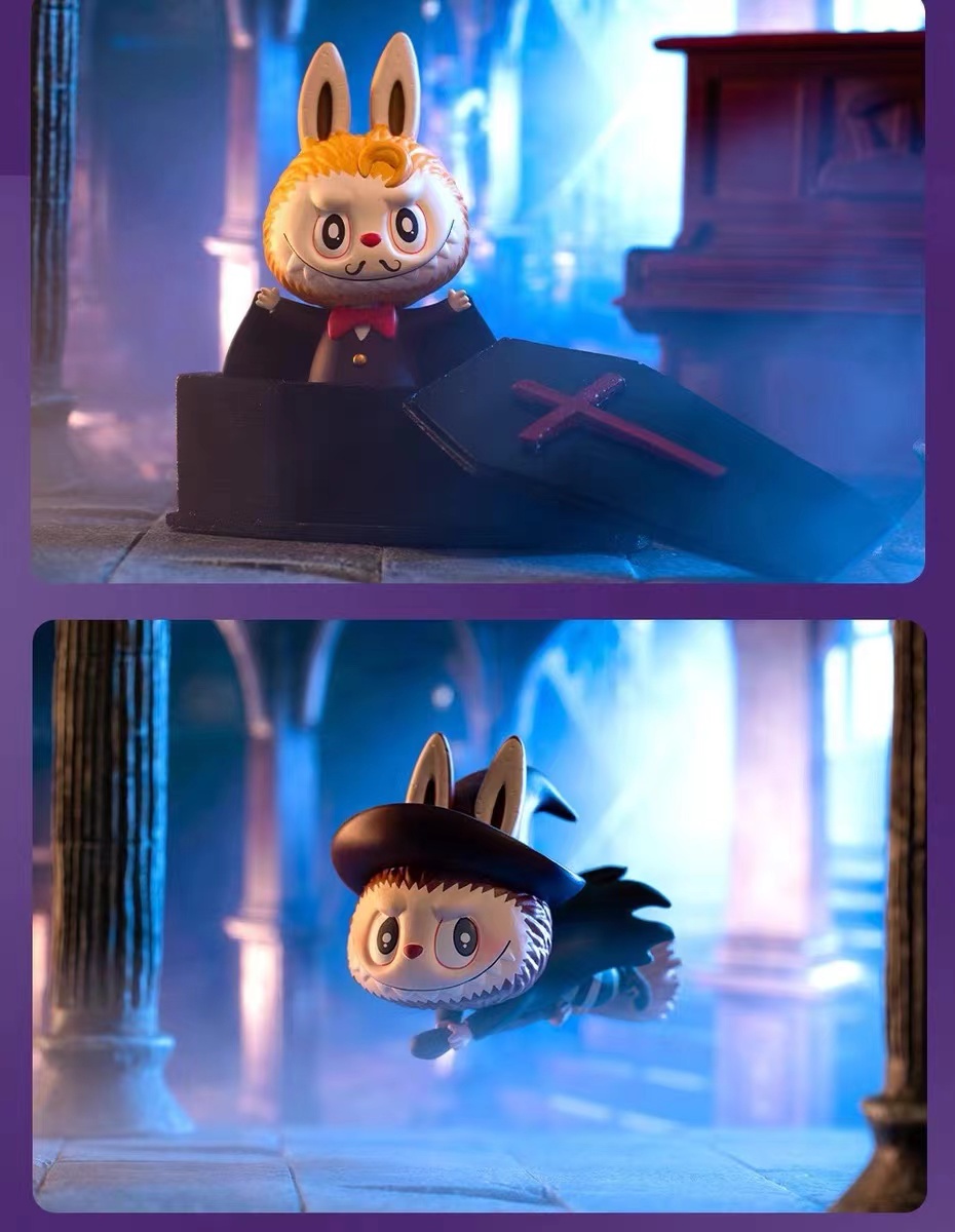 Popmart กล่องสุ่ม ตุ๊กตา Mart labubu Halloween Monster Carnival สําหรับ ...