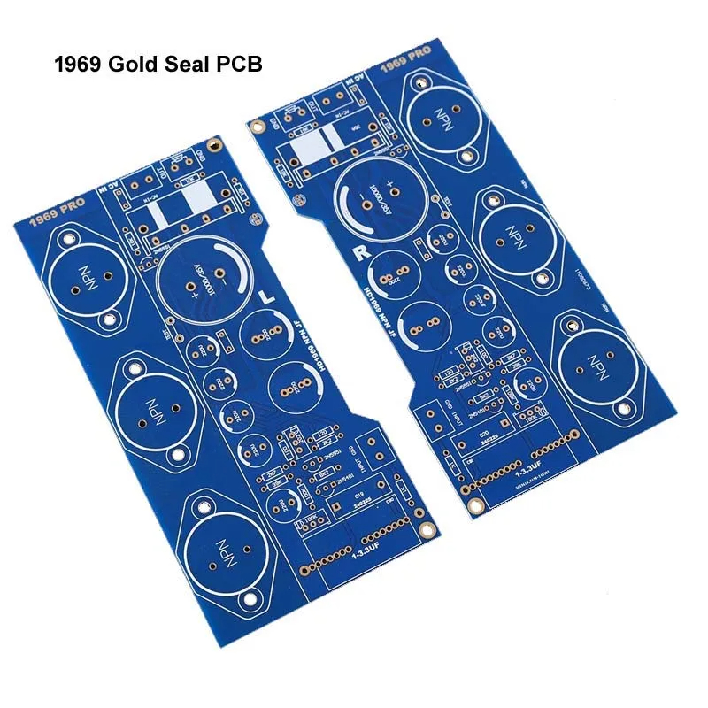 ⭐บอร์ดขยายเสียง HiFi สีทอง 20W + 20W Class A Power 1969 พร้อมฮีทซิงค์ 2 ...