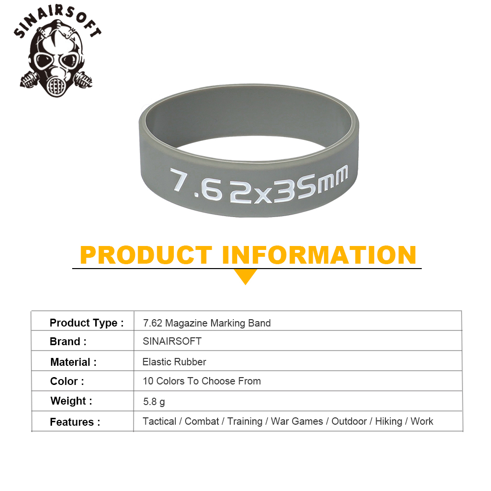 Sinairsoft Tactical SI Magazine Marking Band 762X35mm Elastic ...
