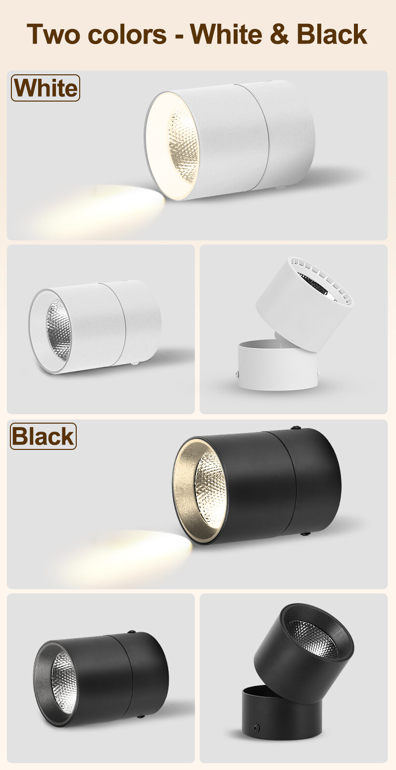 โคมไฟดาวน์ไลท์ led ไฟสปอตไลท์ พับเก็บได้ Downlight โคมไฟเพดาน สปอตไลท์ ...