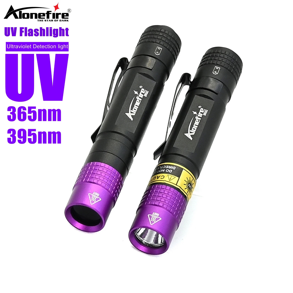 Alonefire SV62 365/395nm ไฟฉาย Uv อัลตราไวโอเลต ขนาดเล็ก มองไม่เห็น ...