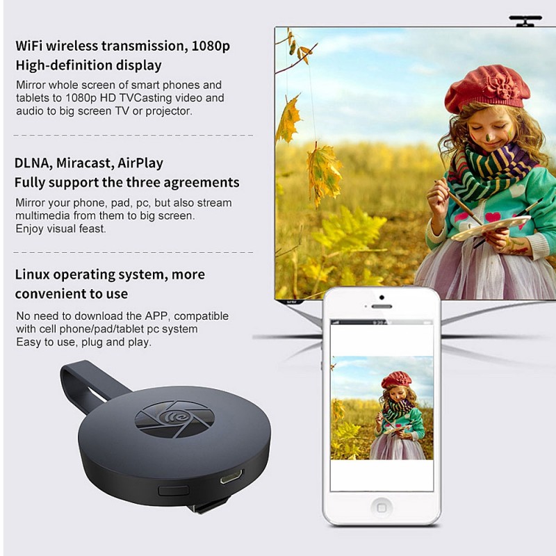 G2 4K Wireles s Hdmi DONGLE Google Chrome Cast AnyCast WeCast / Hdmi ...
