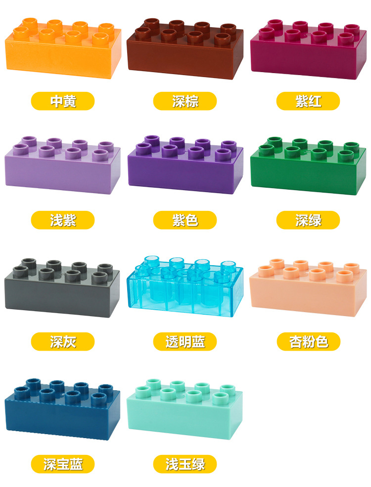 Compatible with Lego Duplo large particle building blocks ออนุภาคขนาดใ ...