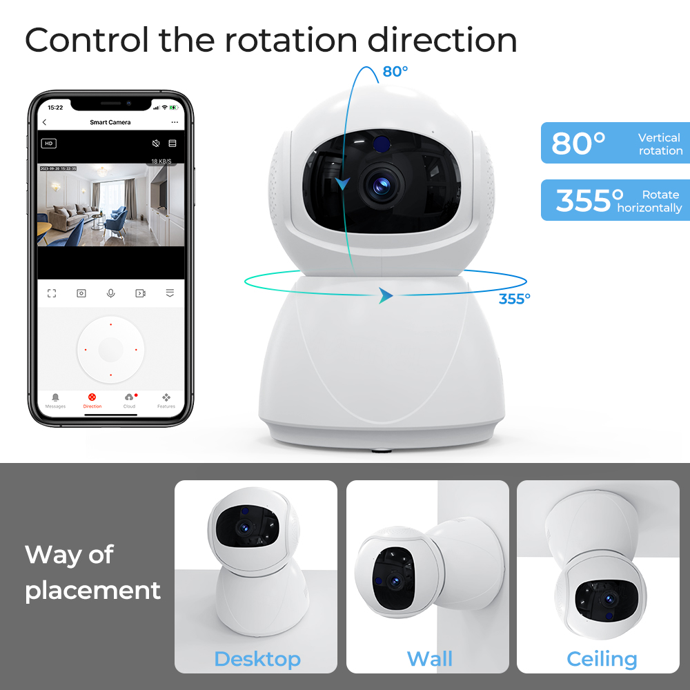 Smatrul กล ้ องสมาร ์ ทกล ้ องวงจรปิด Home Security กล ้ อง Tuya 360 ...