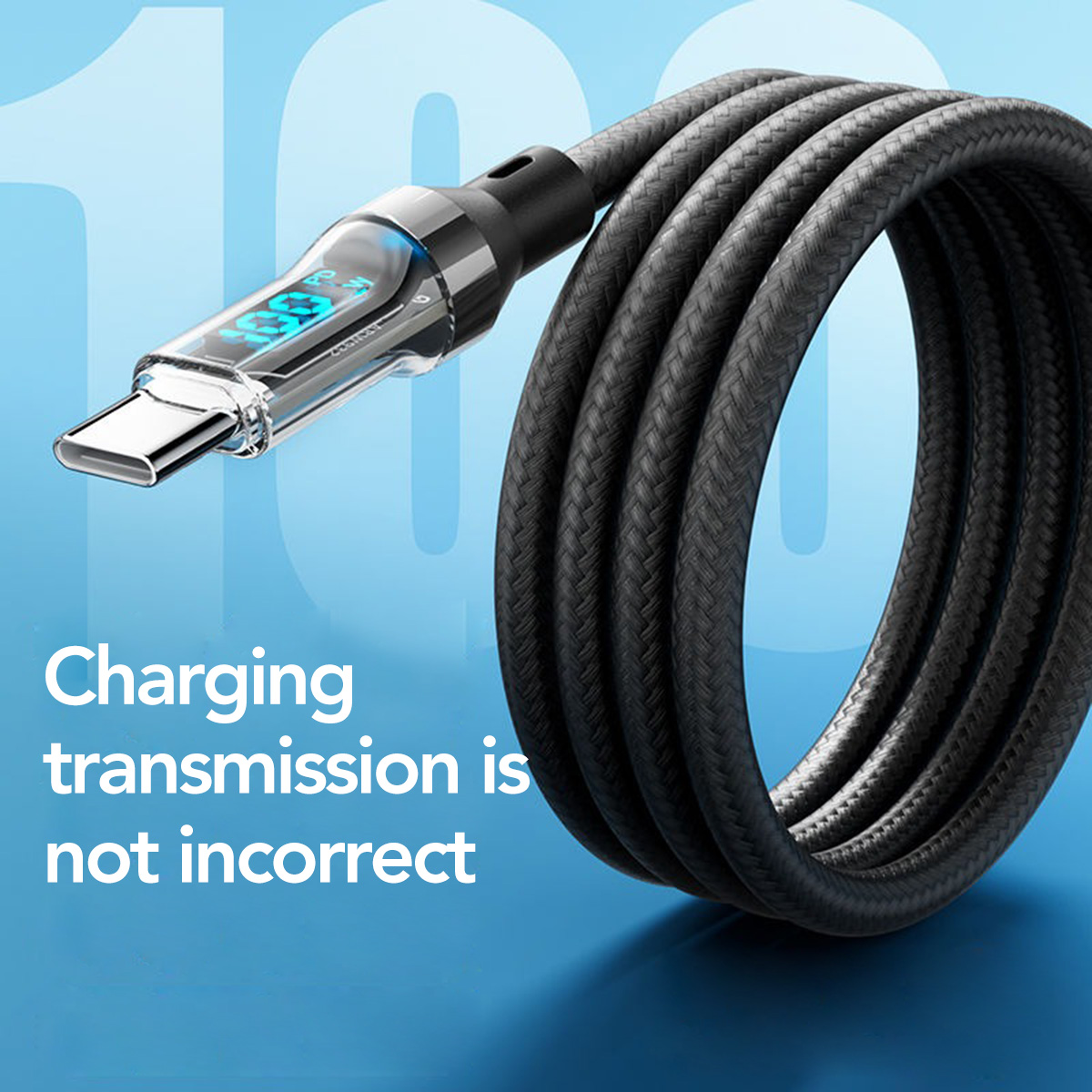 สาย PD พร้อมจอแสดงผล LED, สายชาร์จ USB Type C 120W สําหรับโทรศัพท์ ...