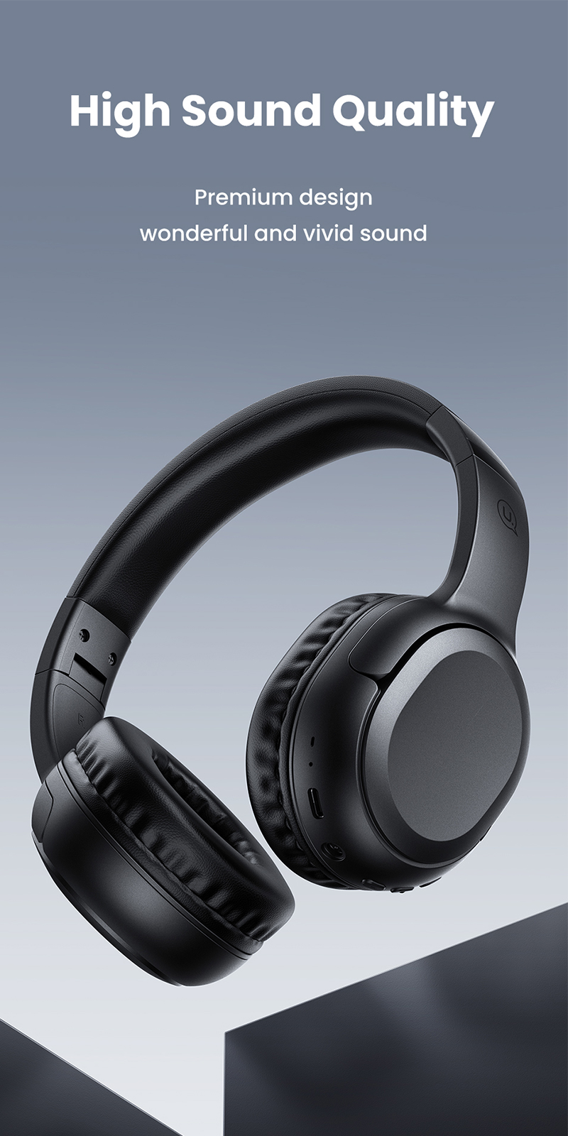 Usams YG23 Bluetooth 5.3 การเชื ่ อมต ่ อหูฟังหูฟังไร ้ สายไฮไฟเบส ...